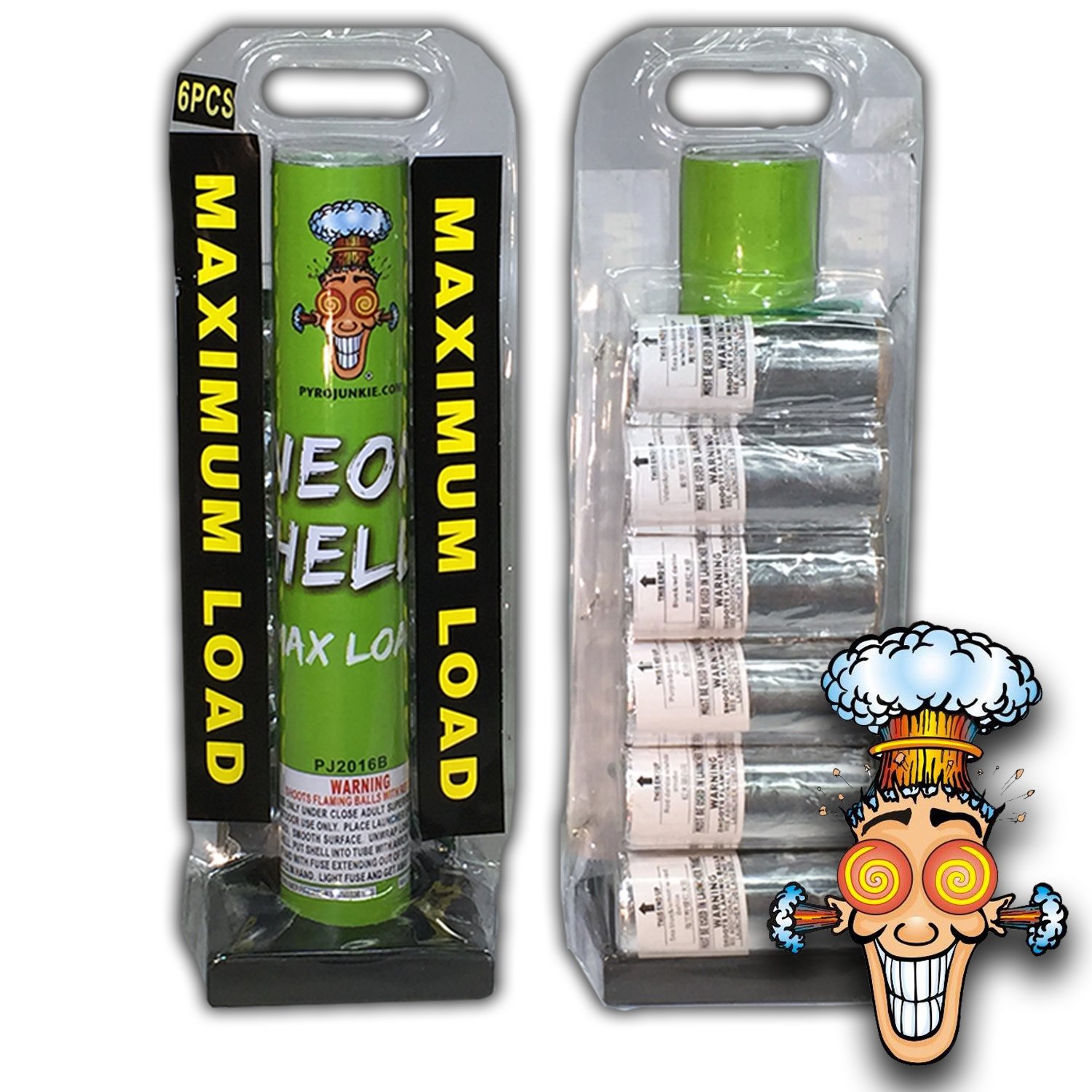 NEON SHELLS (6 PACK) - Pyro Junkie Fireworks