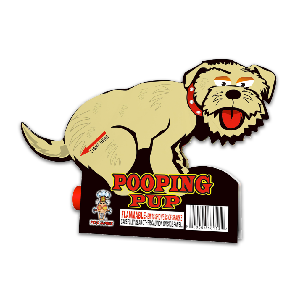 POOPING PUP - Pyro Junkie Fireworks